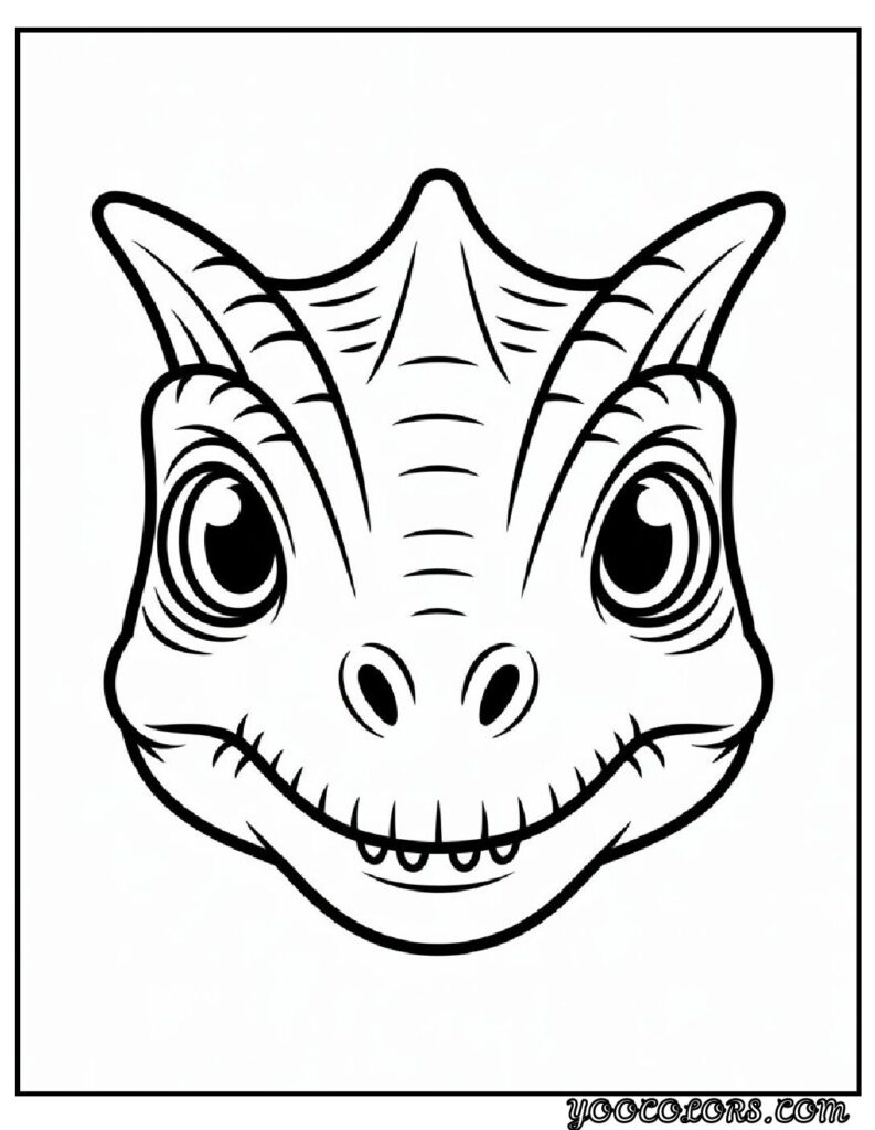 20 Cute Dinosaur Coloring Pages Free Printable PDF