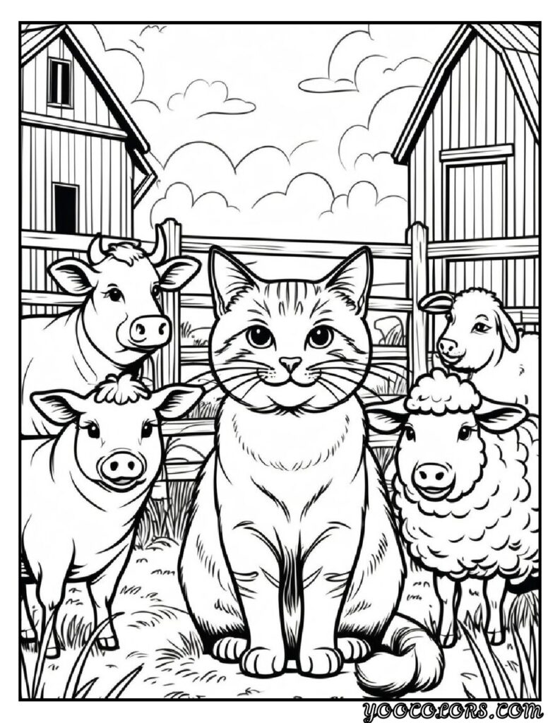 Top 20 Farm Animal Coloring Pages Free Printable PDF