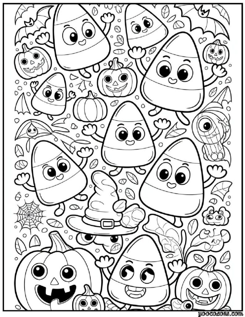 20 Halloween Coloring Pages Cute Free Printables PDF