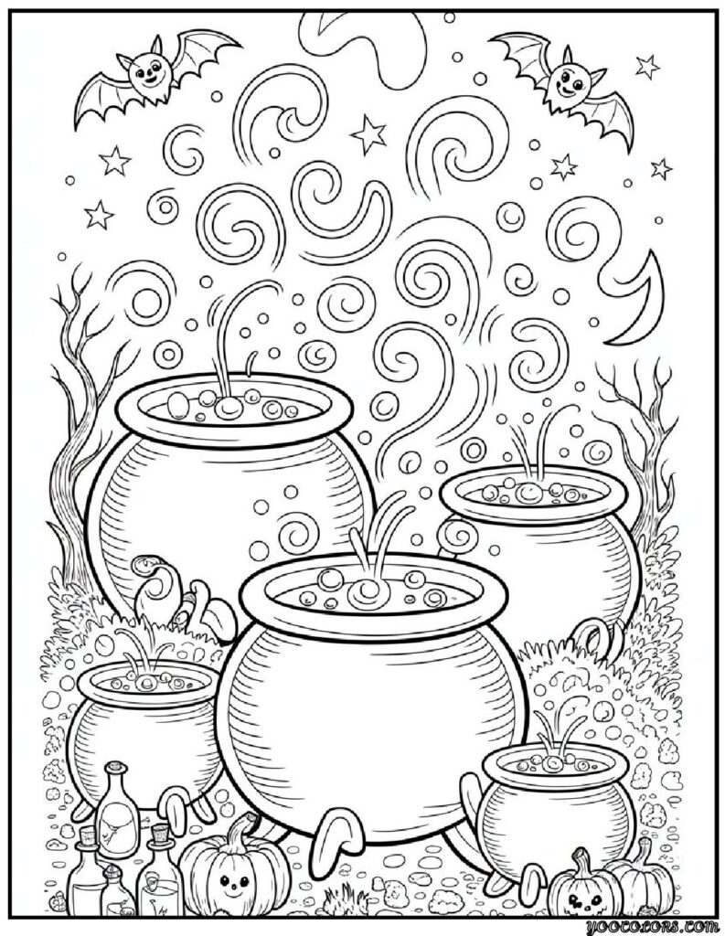 20 Halloween Coloring Pages Cute Free Printables PDF