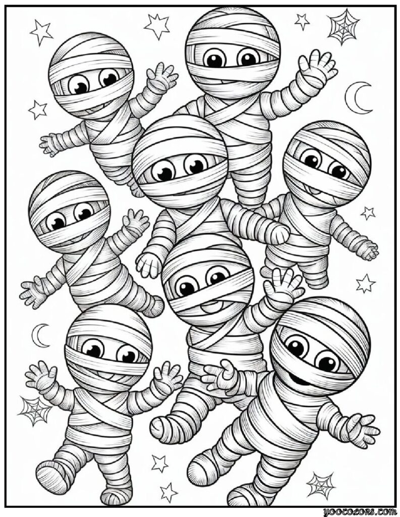 20 Halloween Coloring Pages Cute Free Printables PDF