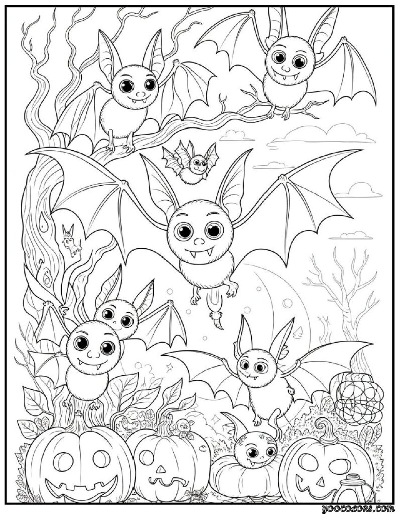 20 Halloween Coloring Pages Cute Free Printables PDF