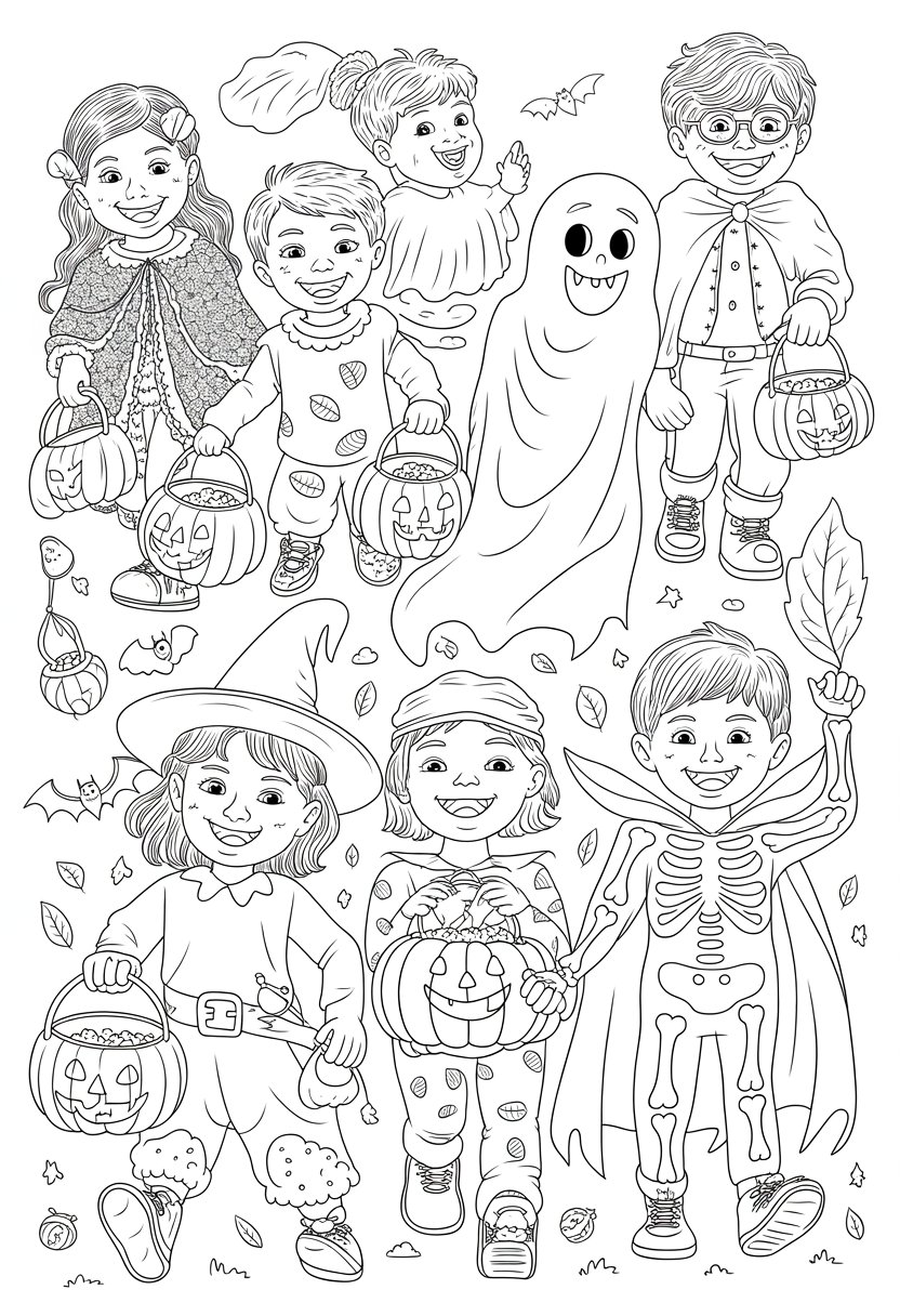 10 Halloween Coloring Pages Printable Free For All Ages