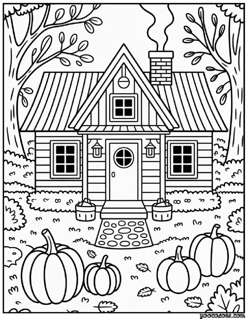10 Autumn Coloring Pages For Adults | Free DPF Printables