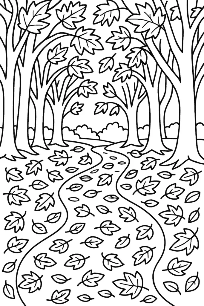 10 Autumn Coloring Pages For Adults | Free DPF Printables