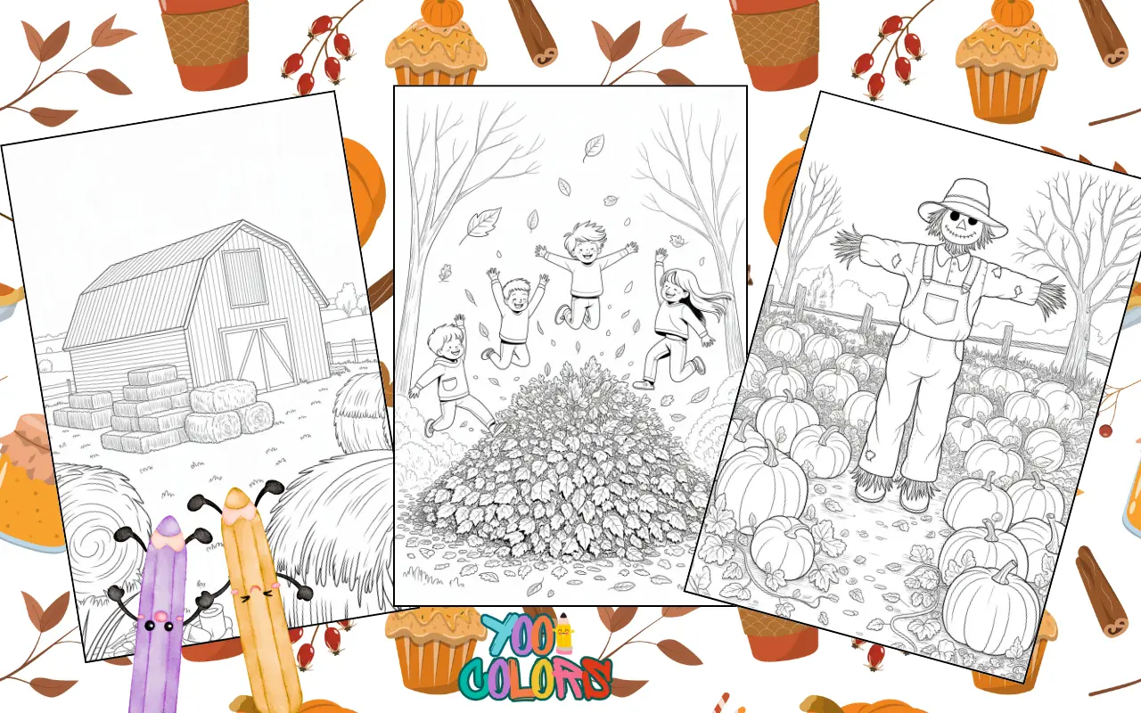 20 Free Fall Coloring Pages Printable PDFs For All Ages