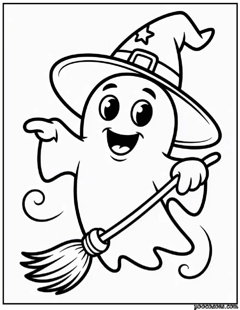 10 Halloween Coloring Pages Ghost – Free & Cute Printables
