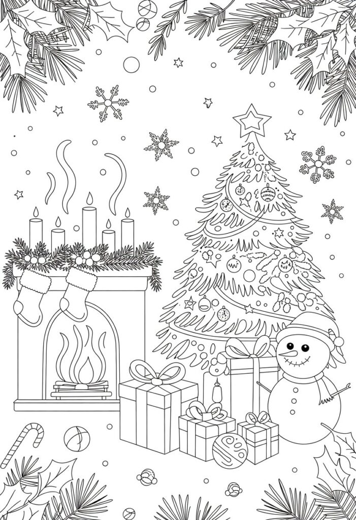 20 Merry Christmas Coloring Pages Best PDF Printable