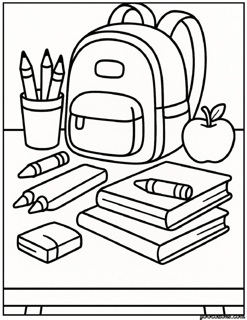 13 September Coloring Pages | Free Fall & Back To School