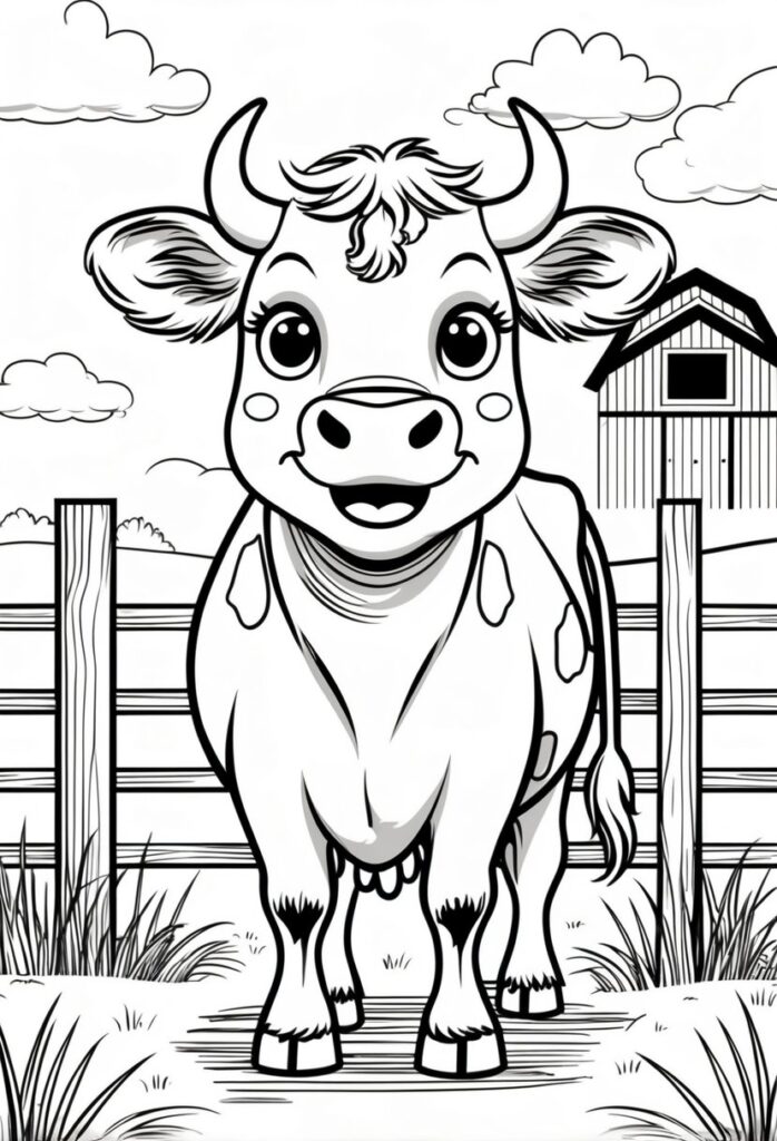 Top 20 Farm Animal Coloring Pages Free Printable PDF