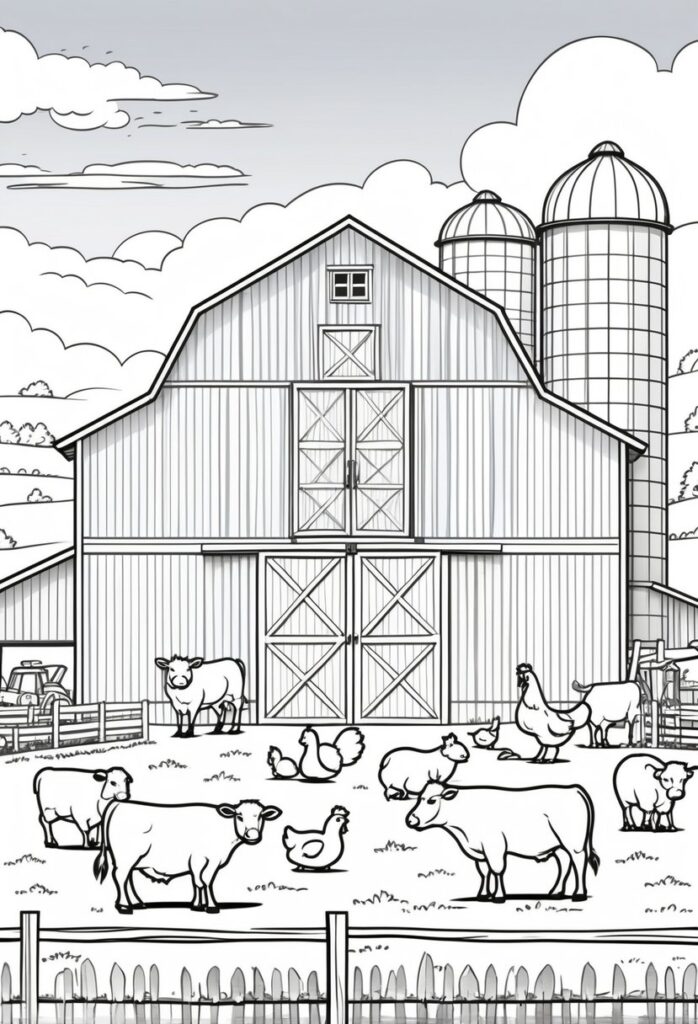 Top 20 Farm Animal Coloring Pages Free Printable PDF
