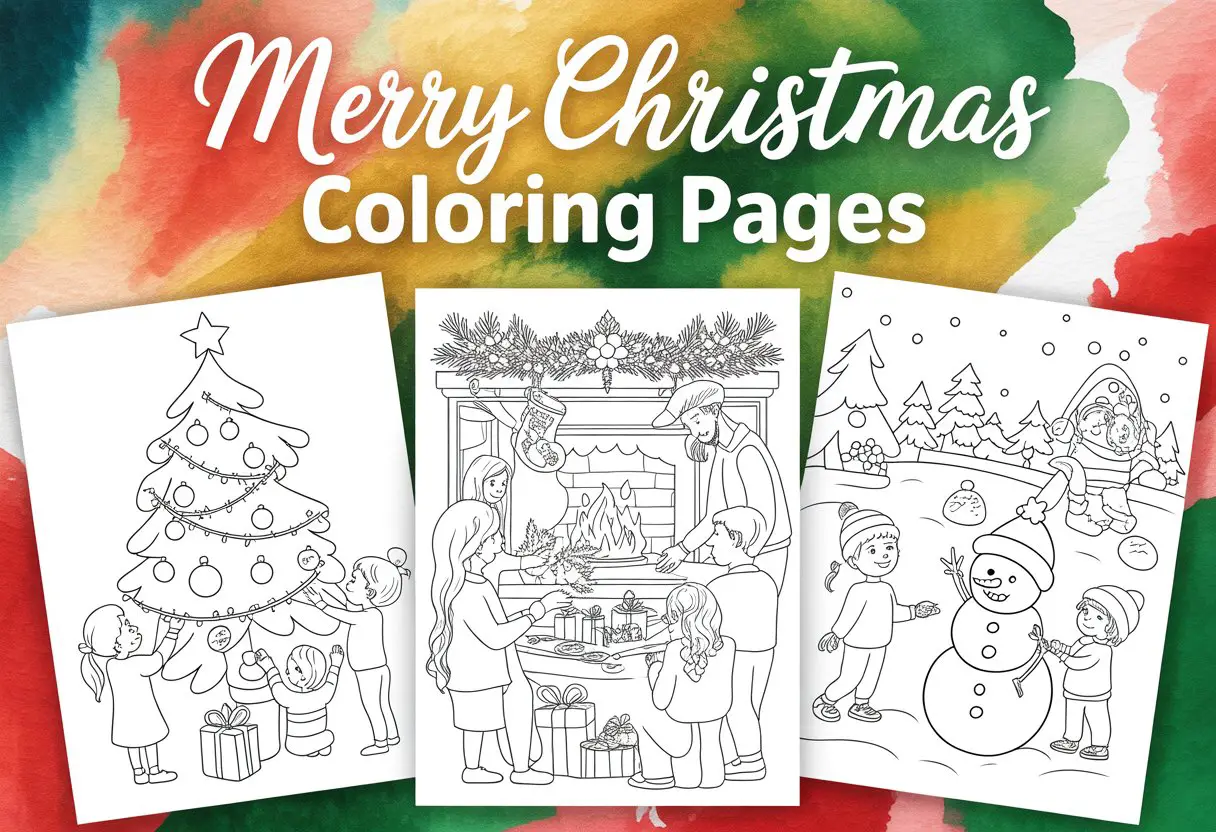 20 Merry Christmas Coloring Pages Best PDF Printable