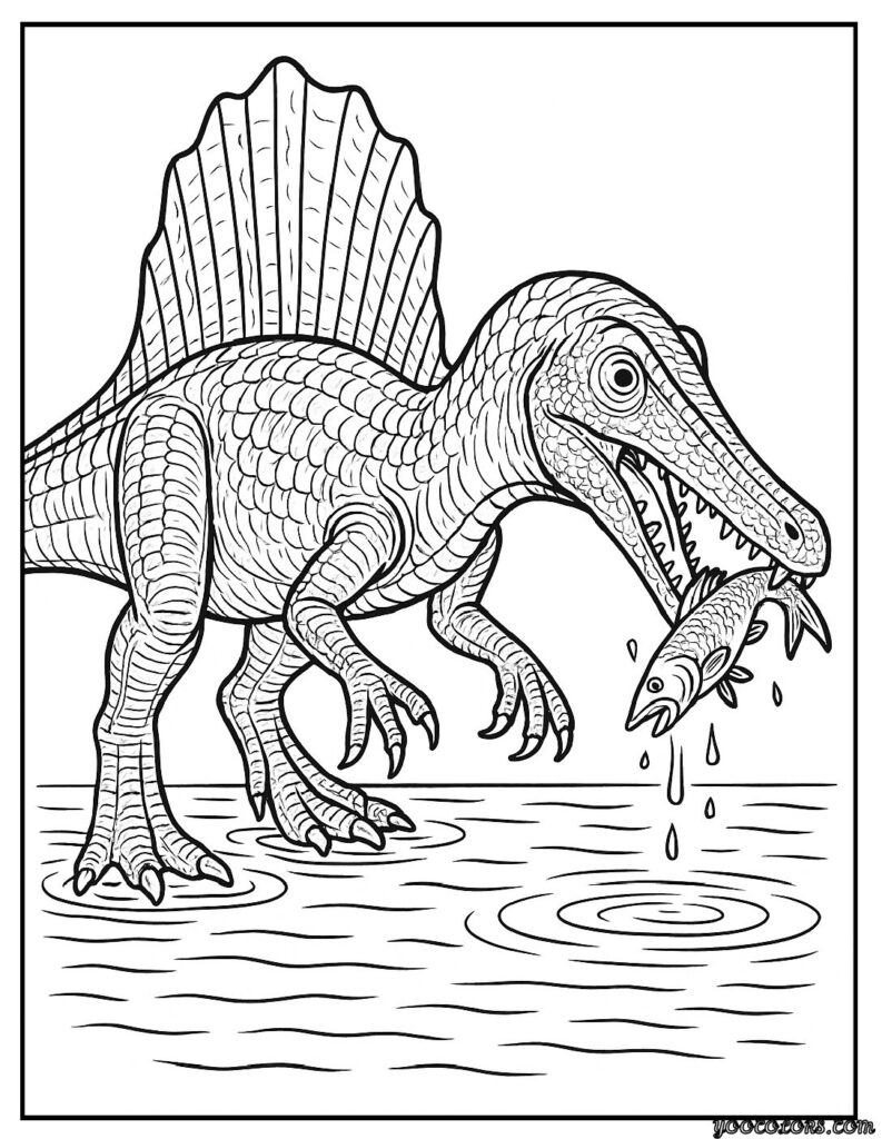 Dinosaur Coloring Pages Spinosaurus | Free & Printable Sheets