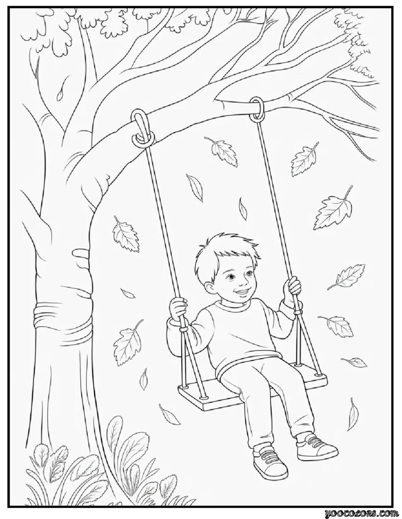 14 Free Printable Fall Coloring Sheets For Kids & Adults