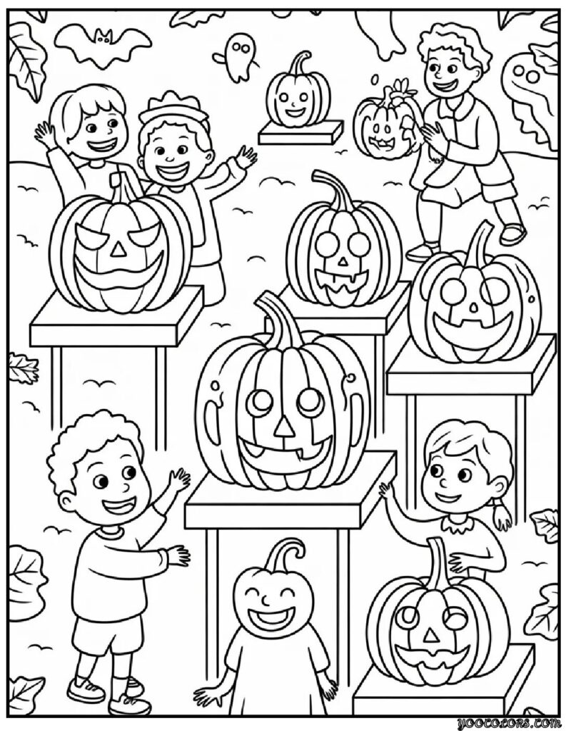 10 Halloween Coloring Pages Pumpkin | Free Printables & Crafts
