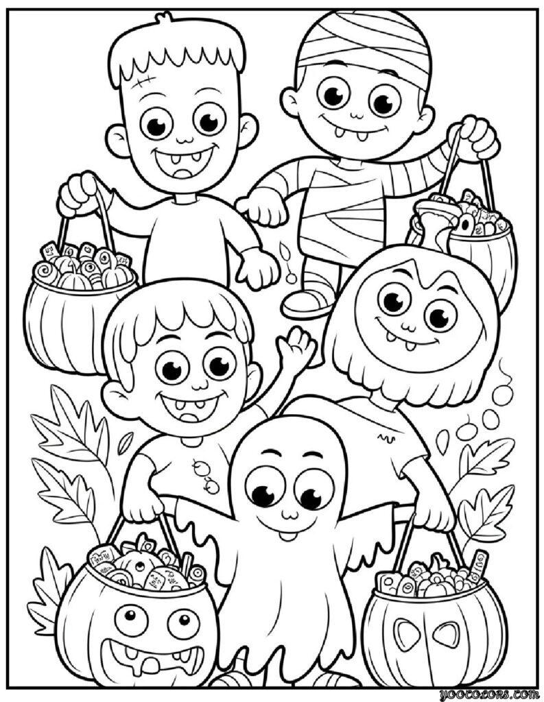 10 Halloween Coloring Pages For Preschool – Free & Printable
