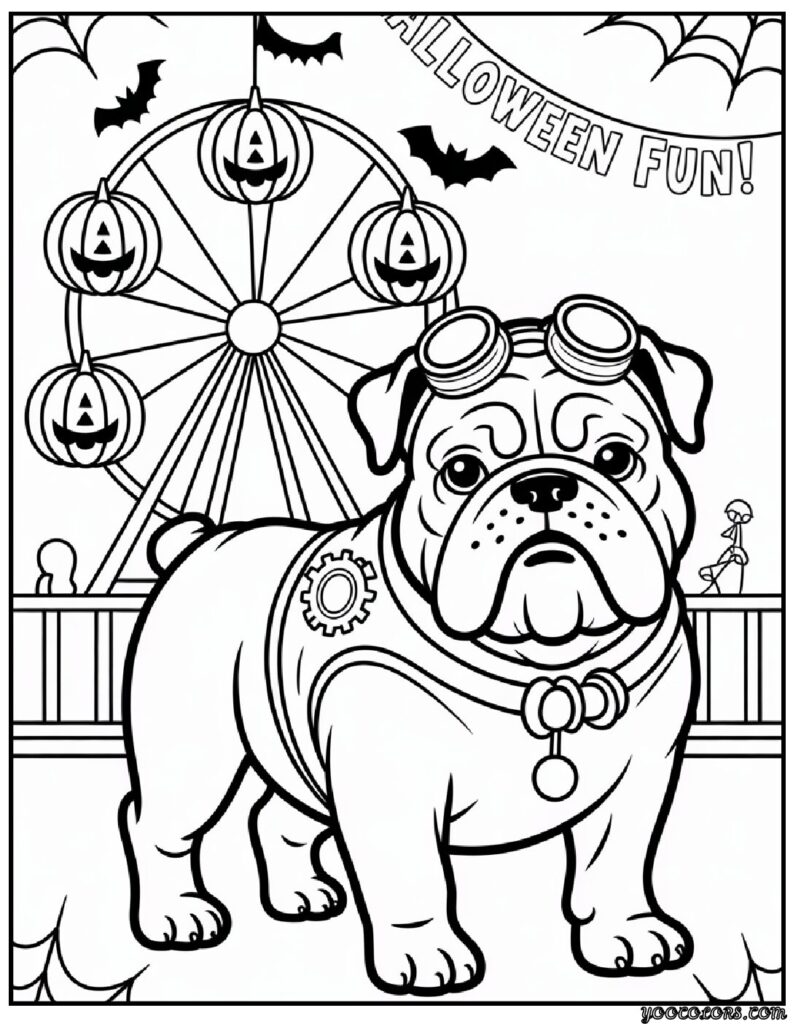Halloween Dog Coloring Pages – Free Printable Puppy Fun