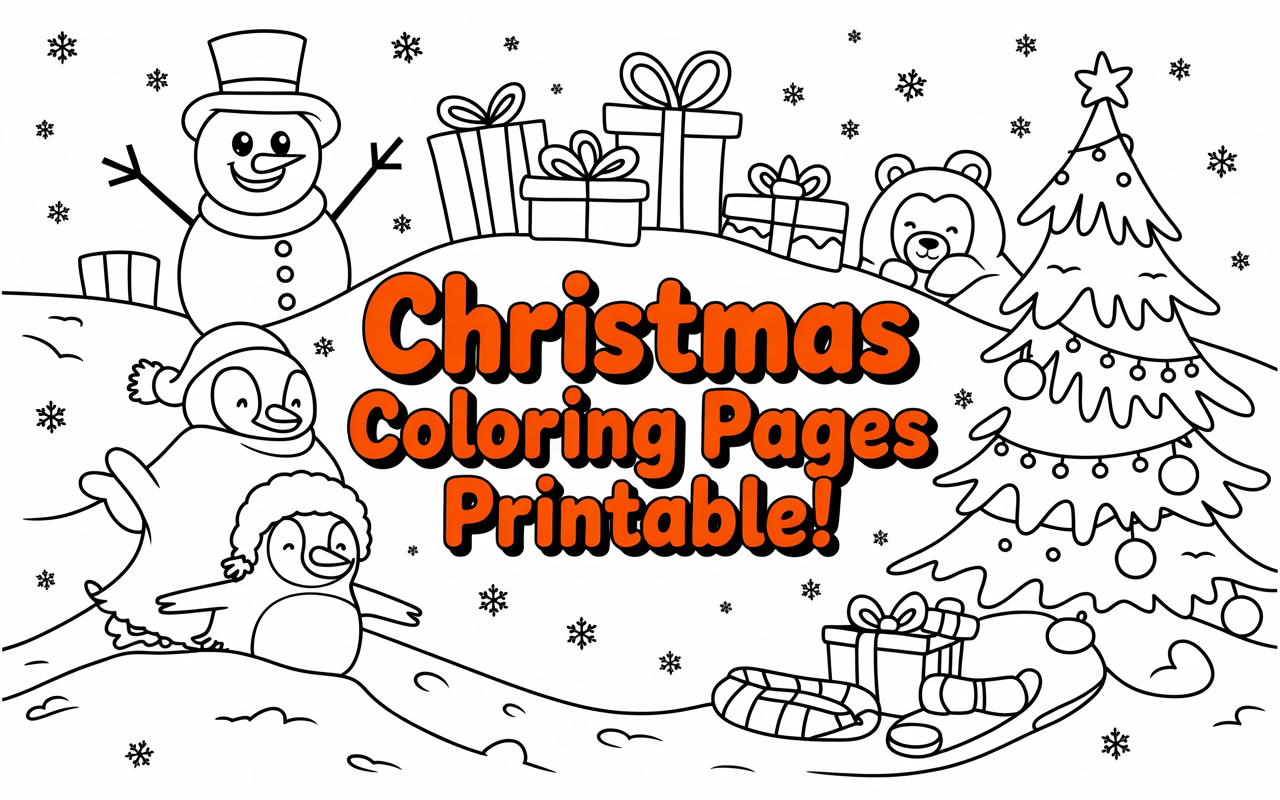 Christmas Coloring Pages Printable – Free & Fun Holiday PDFs