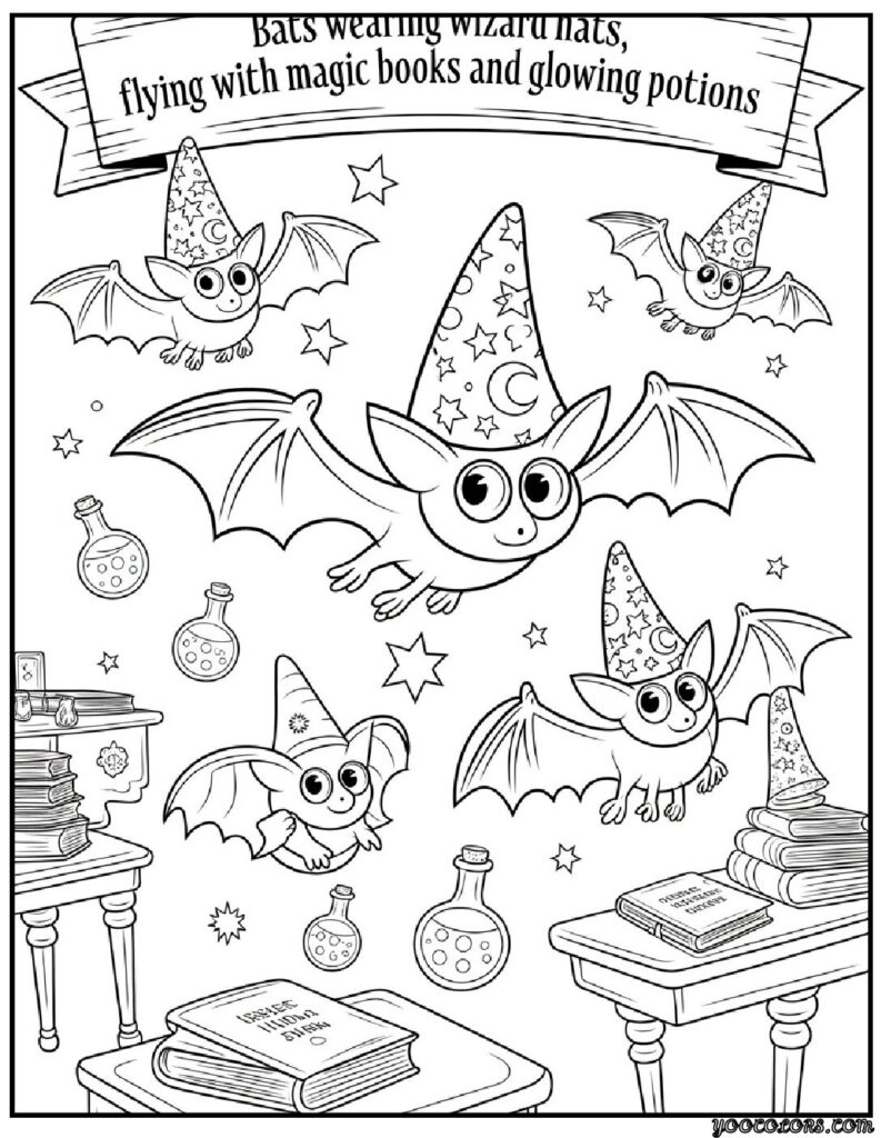 10 Halloween Bat Coloring Pages – Free & Cute Printables