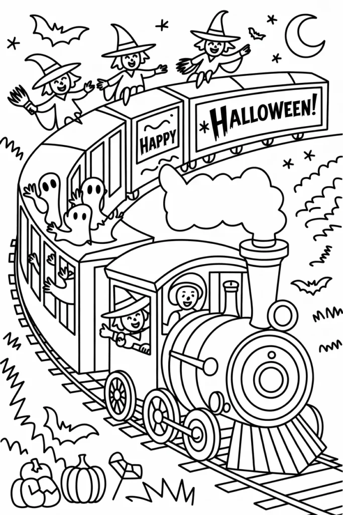8 Halloween Coloring Pages Witches – Free Scary Printable