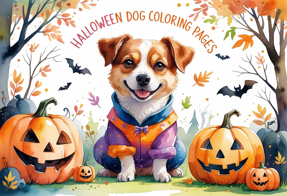 Halloween Dog Coloring Pages – Free Printable Puppy Fun