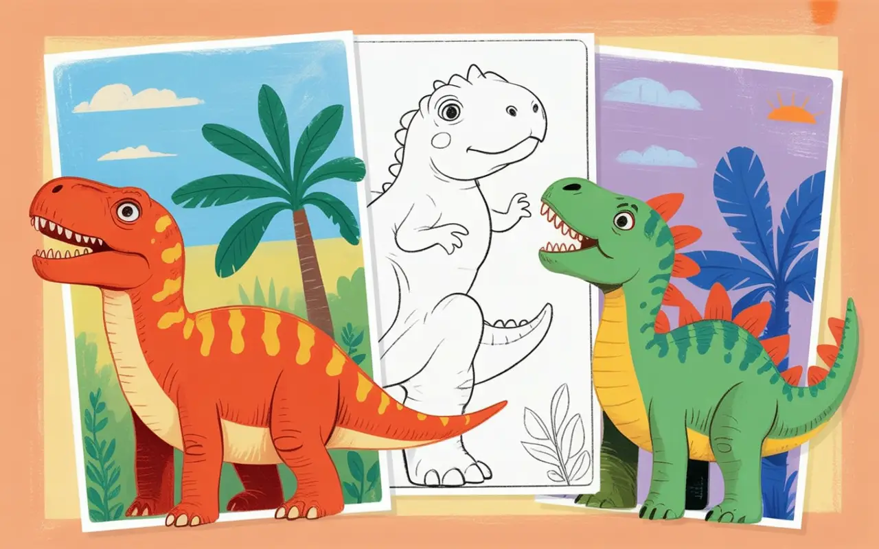 15 Real Dinosaur Coloring Pages | Realistic Printables