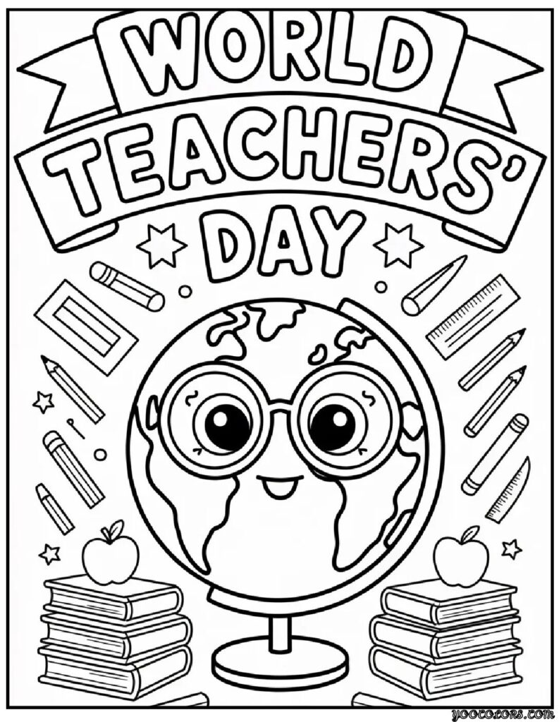 10 Teachers Day Coloring Pages – Free & Printable PDF Sheets