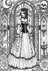 10 Goth Coloring Pages Free Printables Coloring Pages