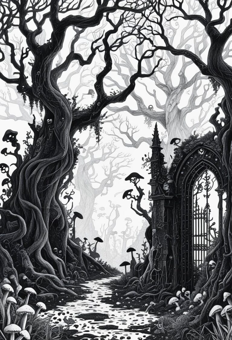 10 Goth Coloring Pages Free Printables Coloring Pages