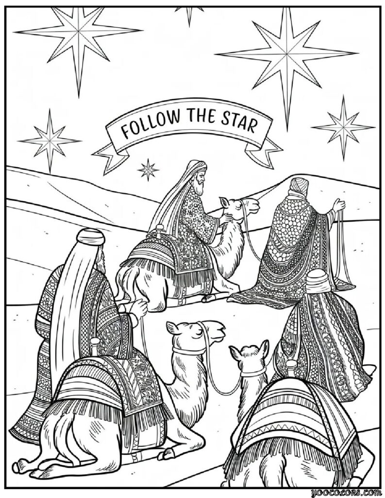 20 The Most Beautiful Christmas Coloring Pages For Adults