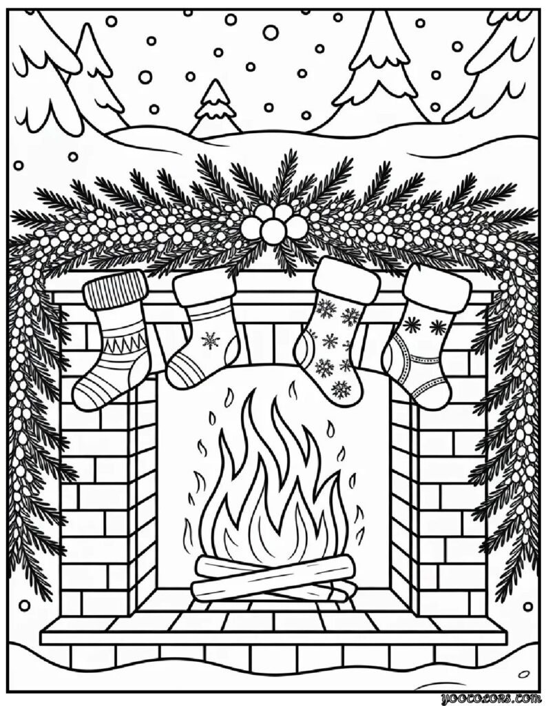 20 The Most Beautiful Christmas Coloring Pages For Adults