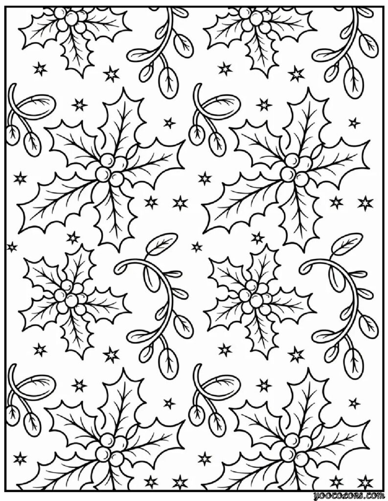 20 The Most Beautiful Christmas Coloring Pages For Adults