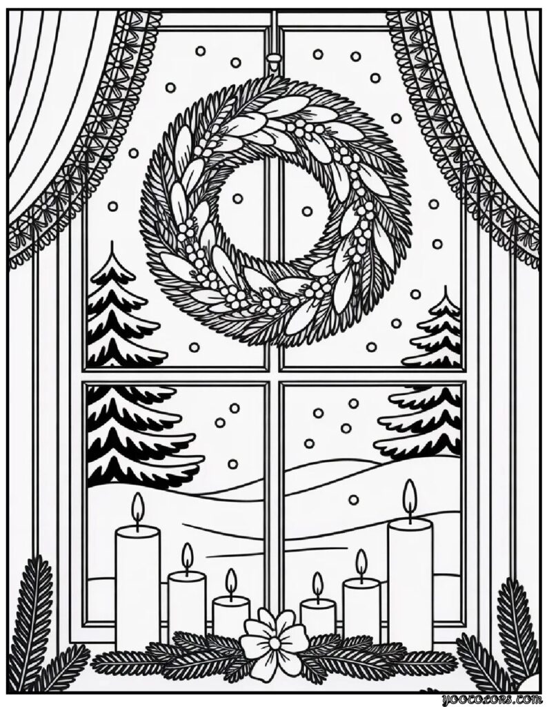 20 The Most Beautiful Christmas Coloring Pages For Adults