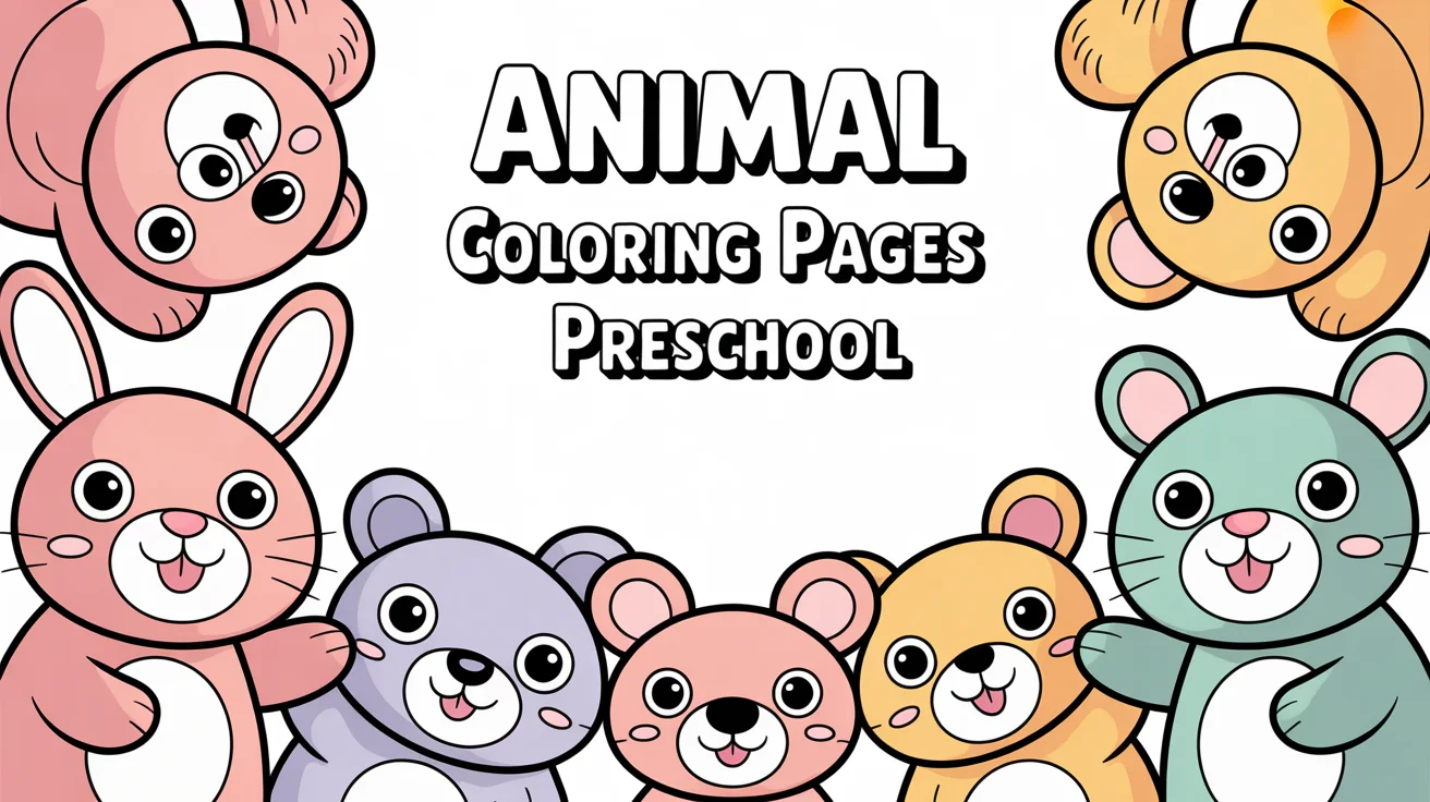 10 Animal Coloring Pages Preschool – Fun & Free Printable
