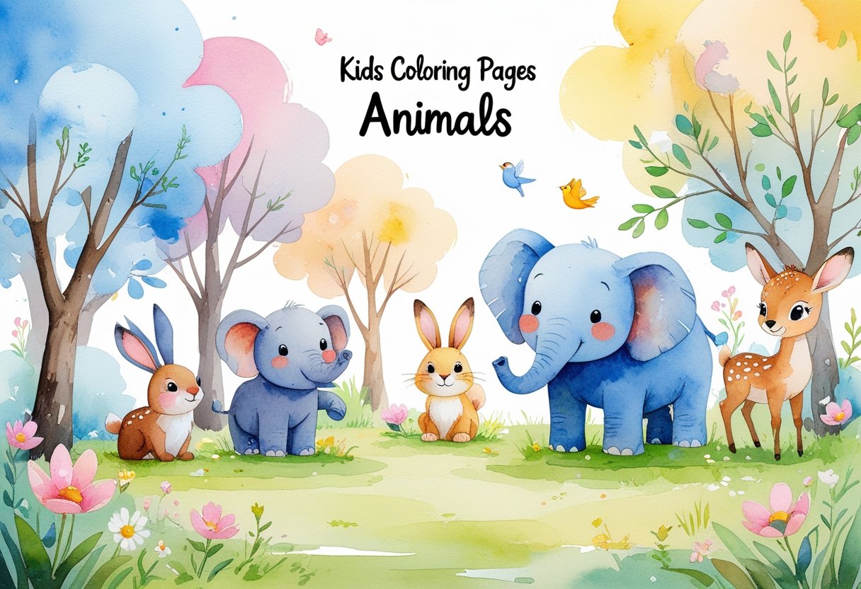 20 Kids Coloring Pages Animals – Free Printable PDF