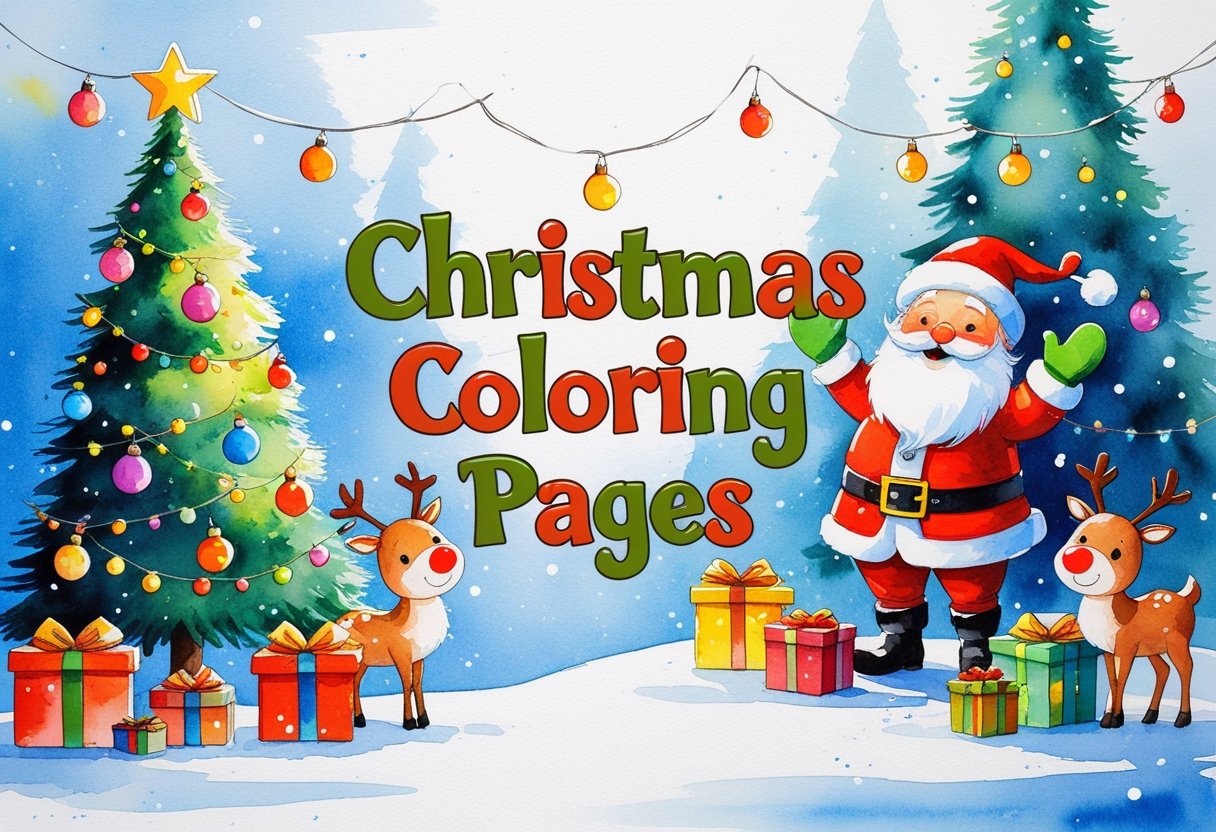 Christmas Coloring Pages Cartoon 10 Free Printables