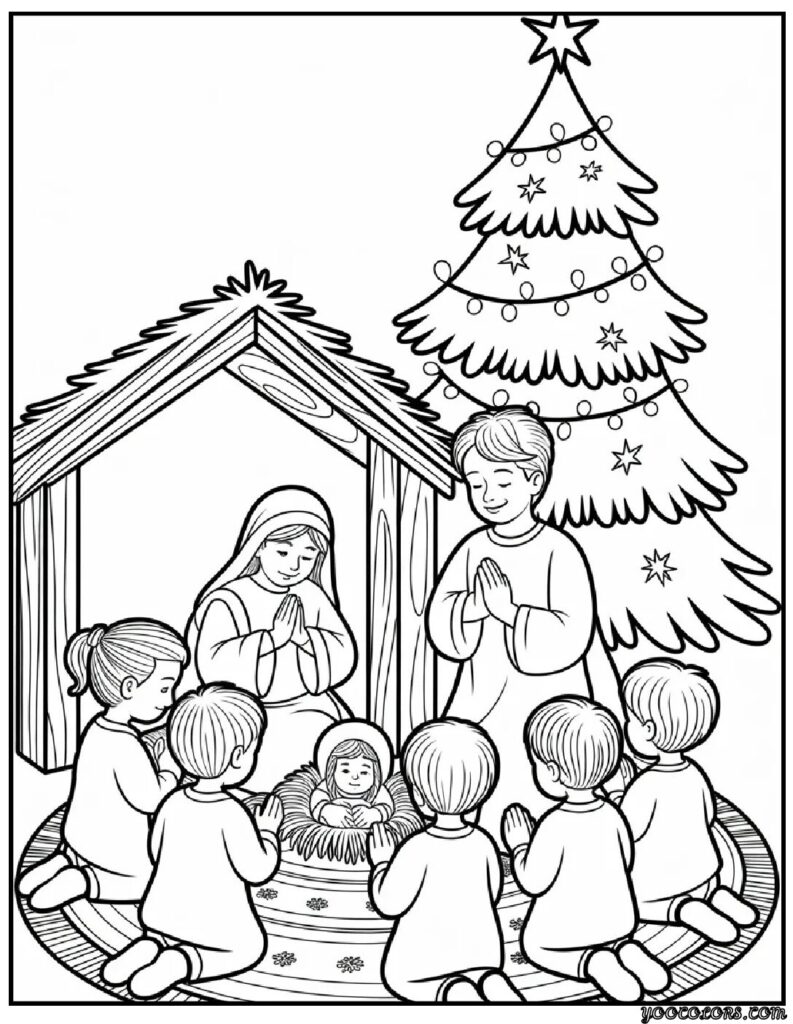 10 Christmas Coloring Pages Christian - Free PDF Printables