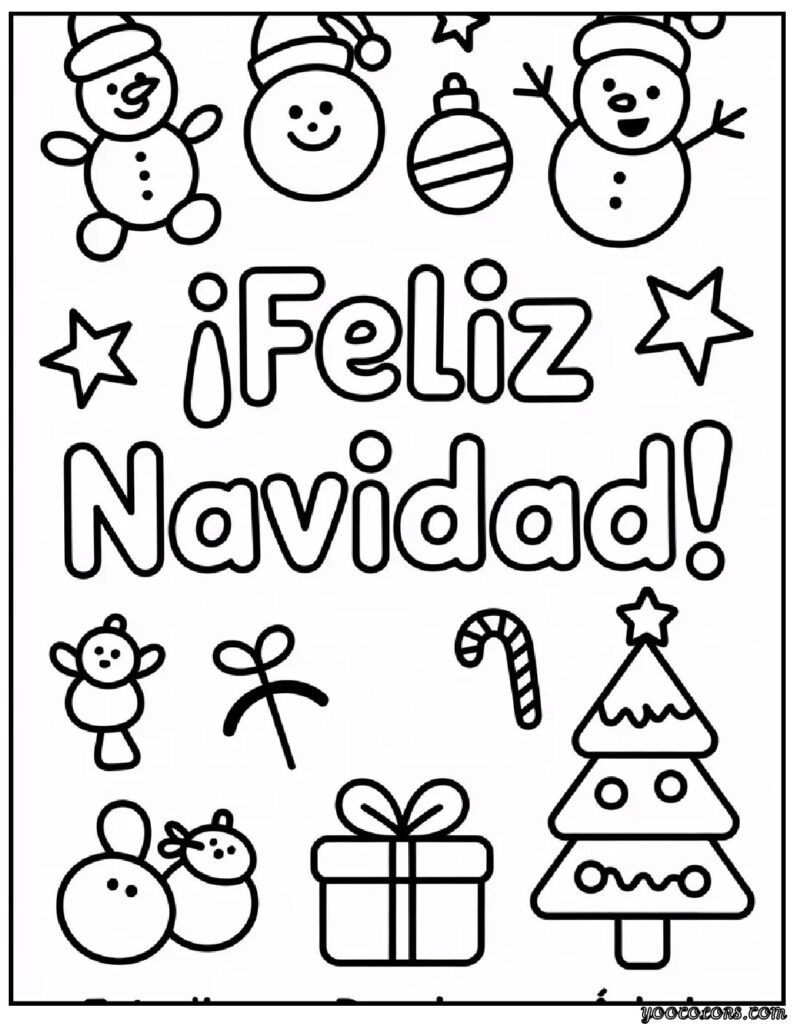 10 Christmas Coloring Pages In Spanish Free Pdf Printables