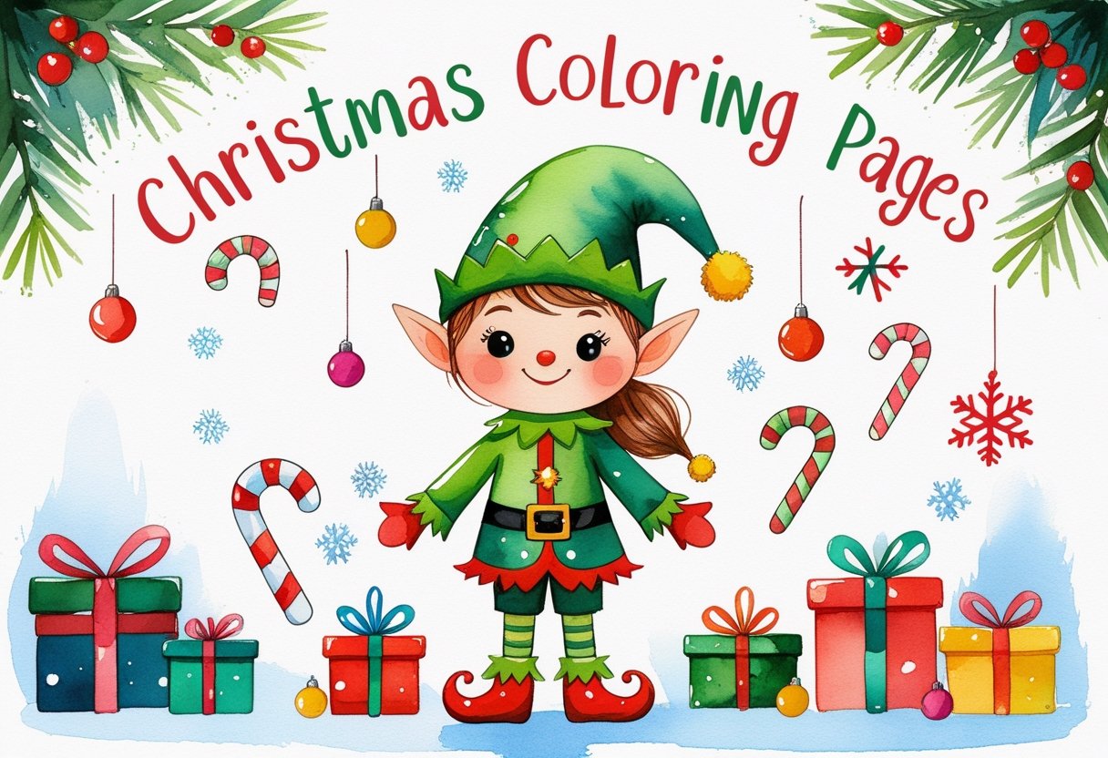 10 Christmas Coloring Pages Elf – Free Printable