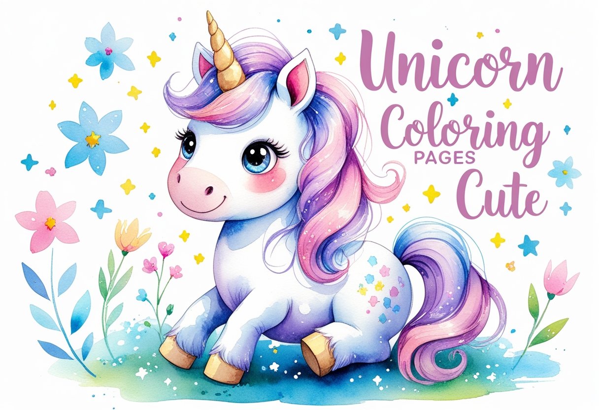 10 Unicorn Coloring Pages Cute: Magical Printables For Kids
