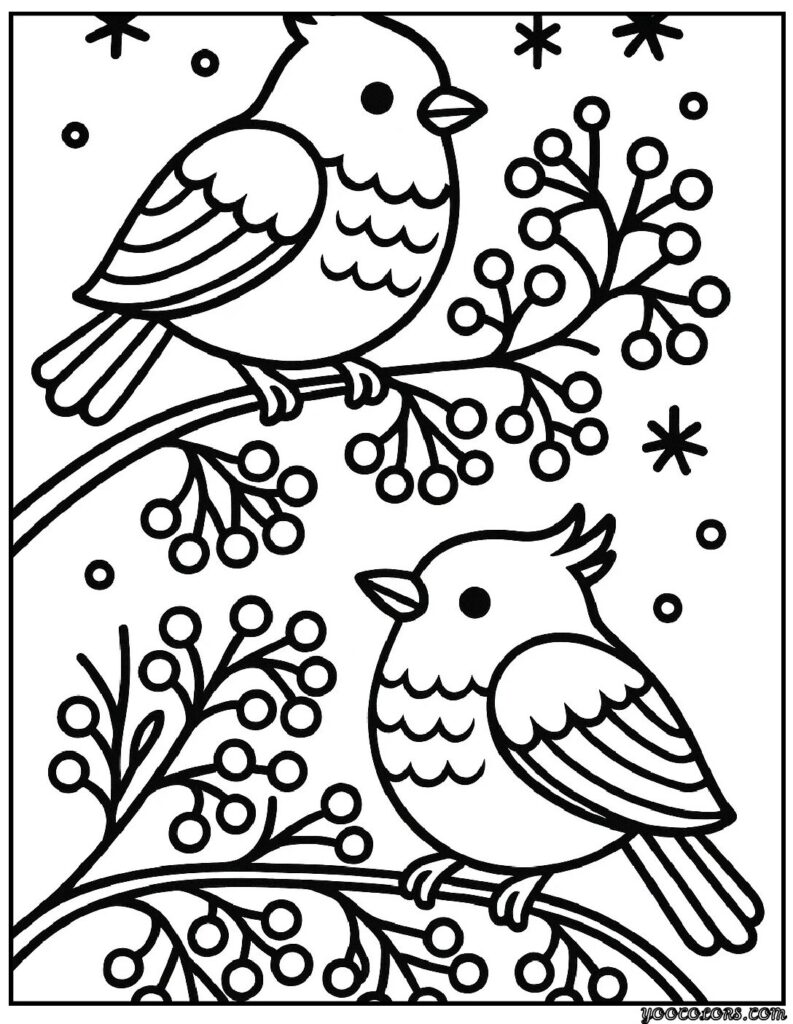 14 Animals In Winter Coloring Pages Free Printables