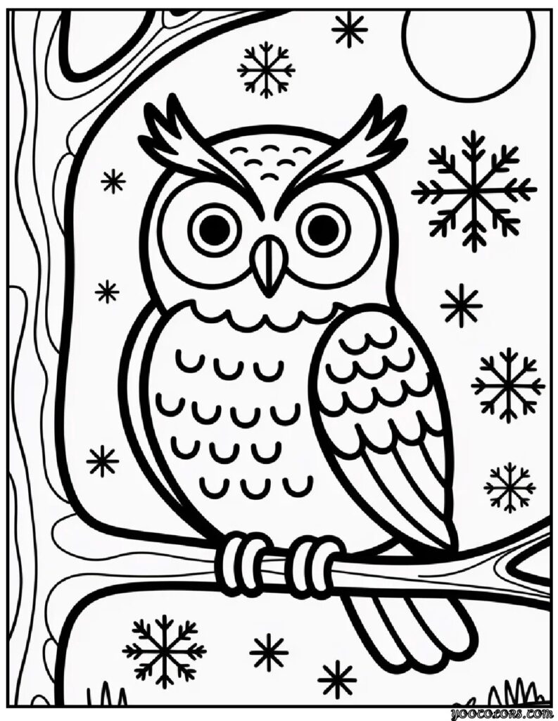 10 Birds In Winter Coloring Pages | Free Printable Sheets