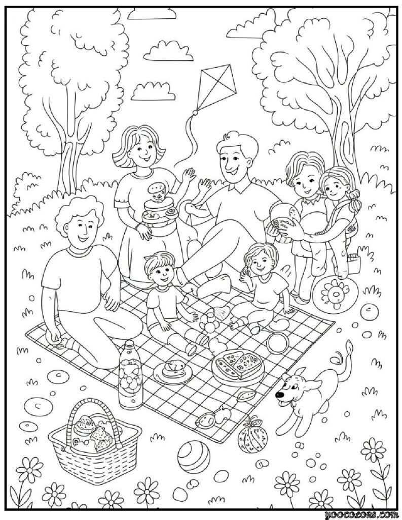 13 I Love My Family Coloring Pages Free Printable