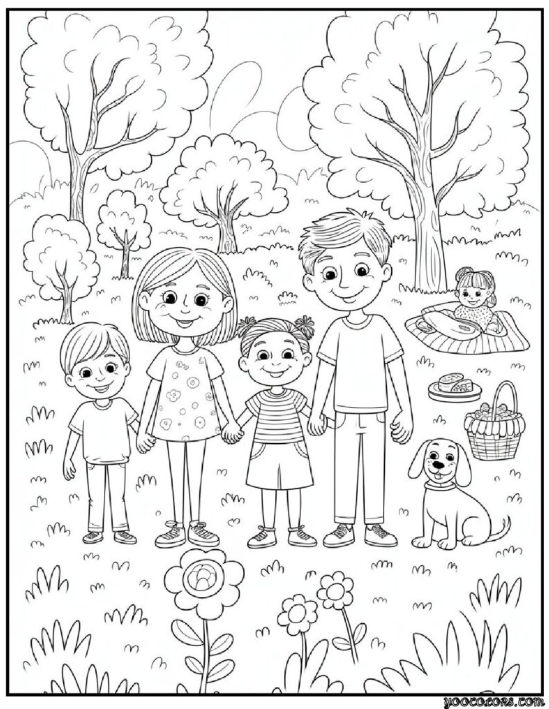 13 I Love My Family Coloring Pages Free Printable