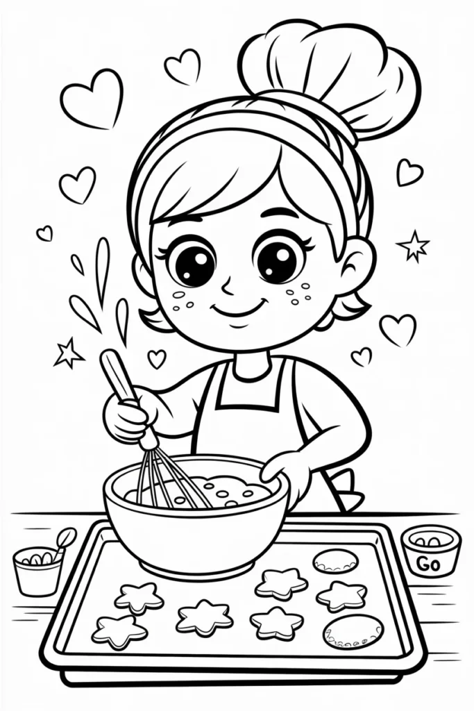 16 Cozy Girl Coloring Pages – Aesthetic, Relaxing & Free