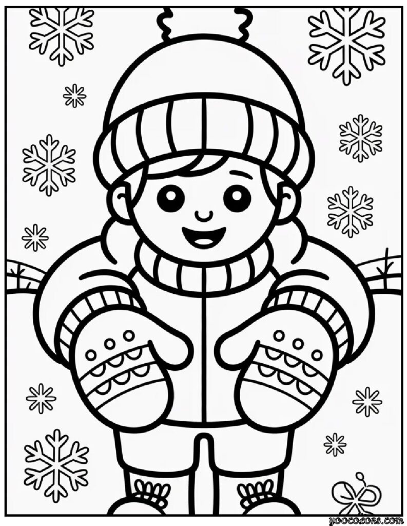 10 Winter Mittens Coloring Pages | Free Printable Pdf Sheets