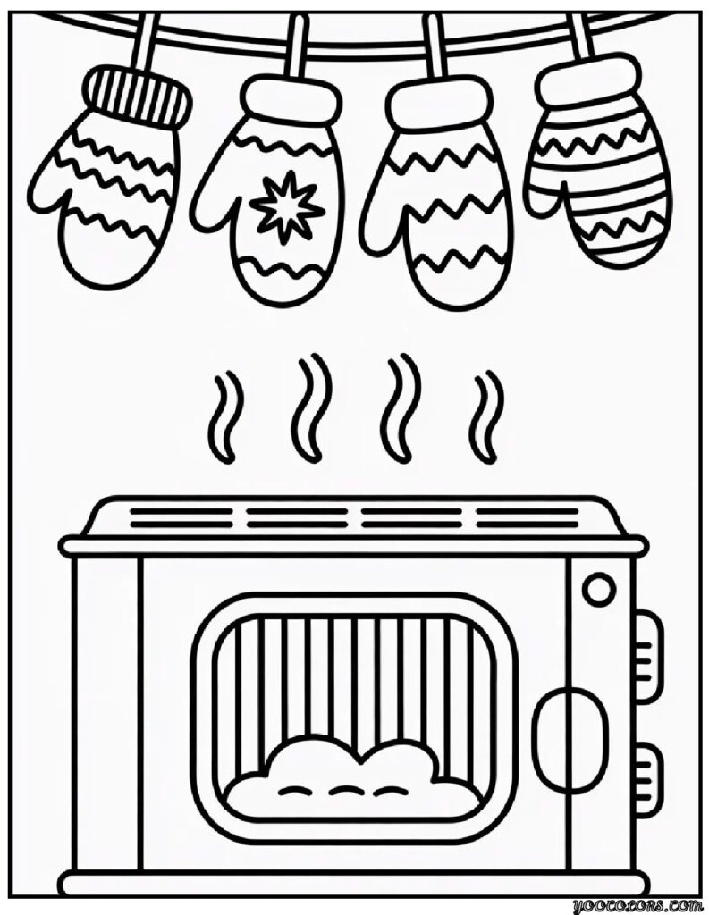 10 Winter Mittens Coloring Pages | Free Printable Pdf Sheets