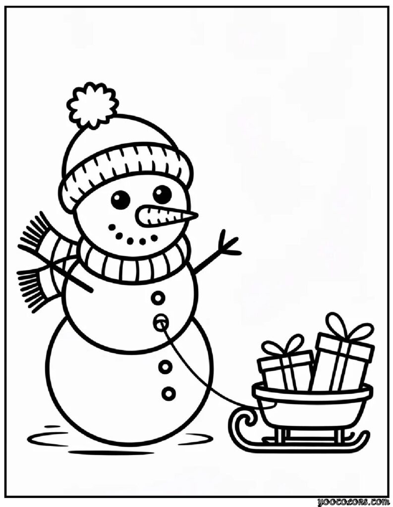 10 Winter Coloring Pages Snowman – Free Printable Sheets