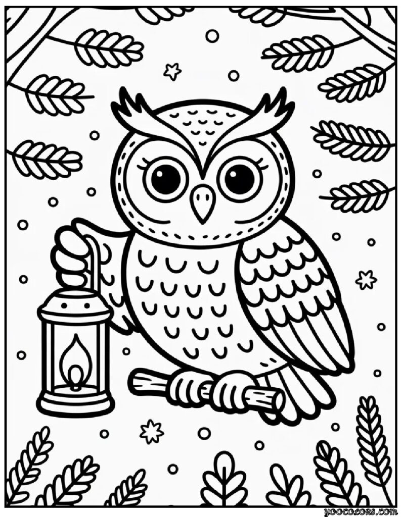 10 Winter Owl Coloring Pages – Free Printable & PDF