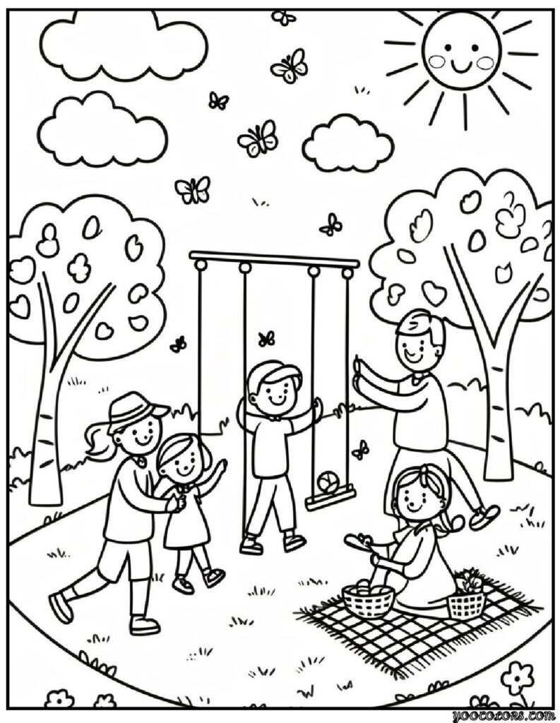 16 Family Coloring Pages Free Printables For Kids And Adults